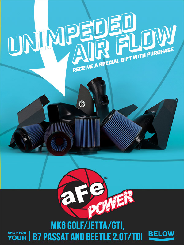 Buy a MK6 aFe Intake upgrade, get a FREE GIFT! | VW Vortex - Volkswagen ...