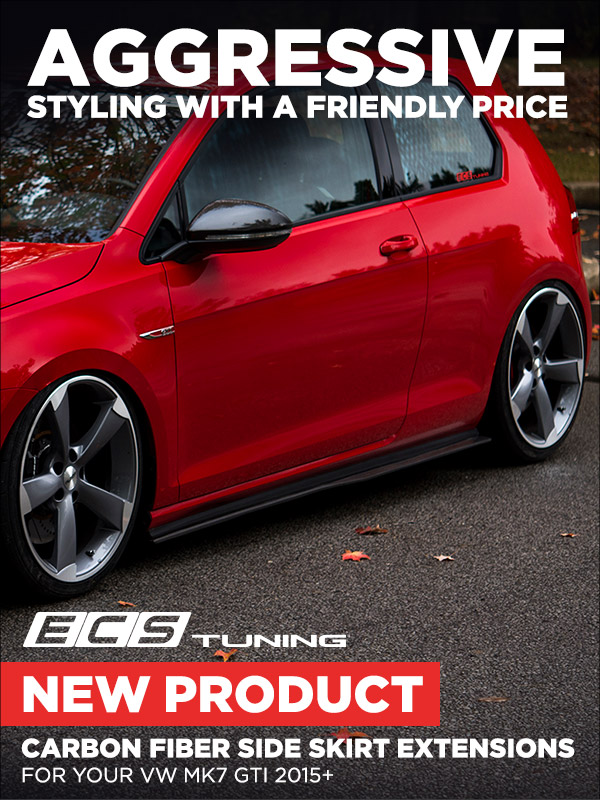 NEW!! Carbon Fiber Side Skirt Extensions! Aggressive Styling from ECS ...